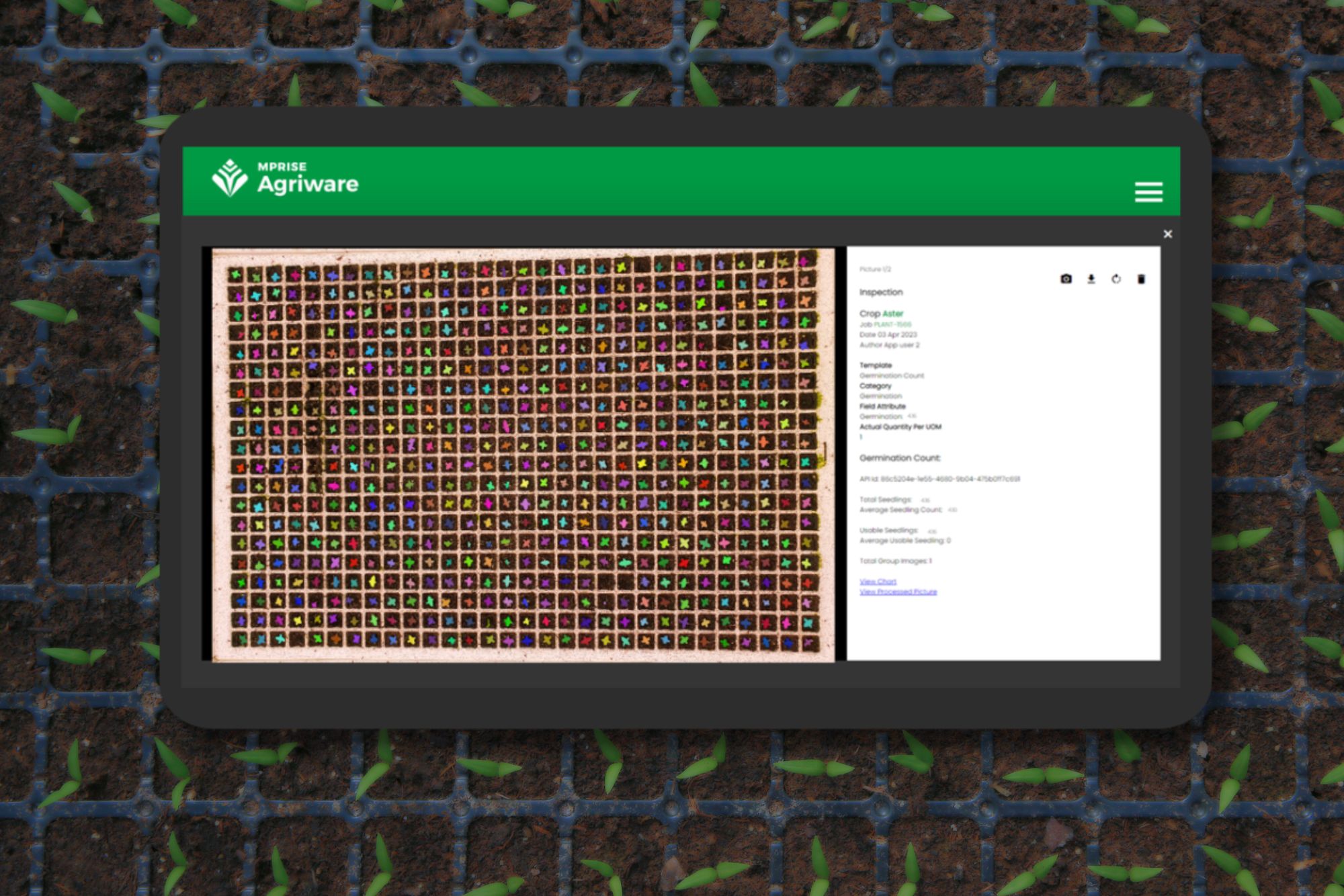 Agriware & Track32 launch AI seedling counting with Inspect App | Mprise Agriware